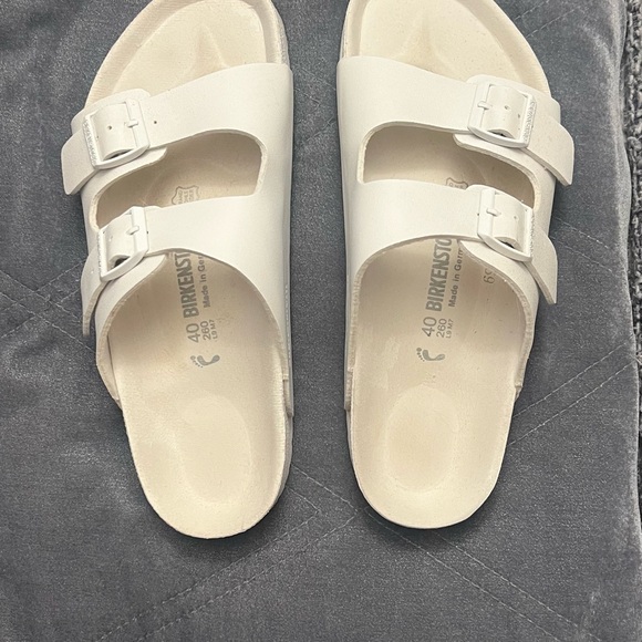 Birkenstock | Shoes | Birkenstock White Sandals | Poshmark
